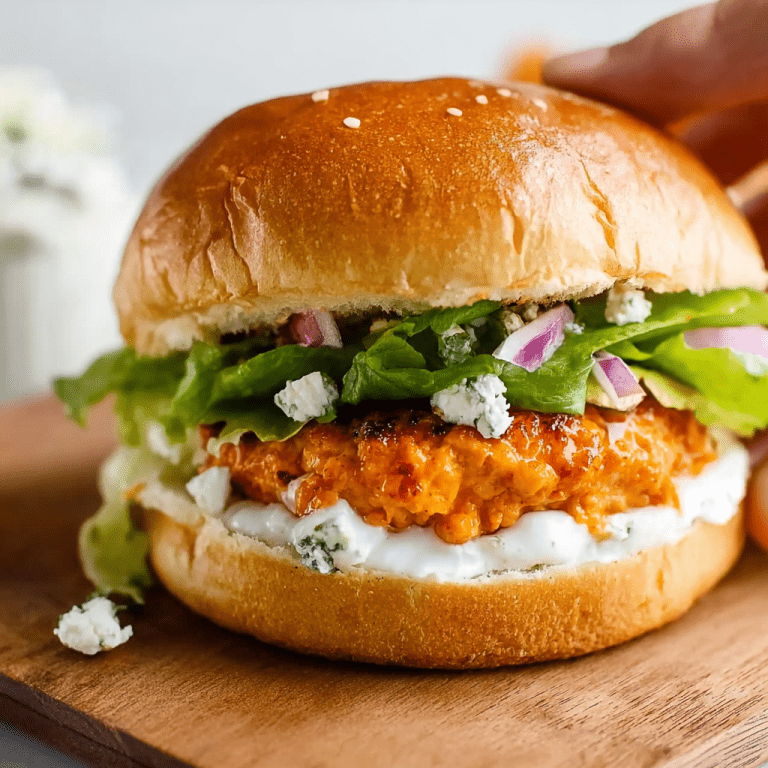 Buffalo Chicken Burgers with Whipped Feta - Snack On Meat