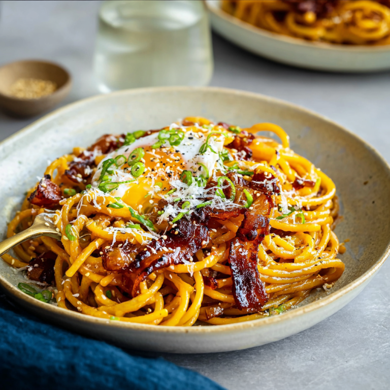 Gochujang Carbonara - Snack On Meat