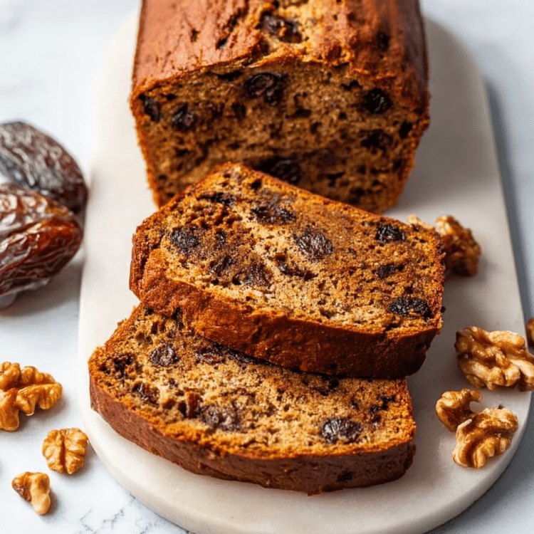 Moist Date Bread with Walnuts (Easy One-Bowl Recipe) - Snack On Meat