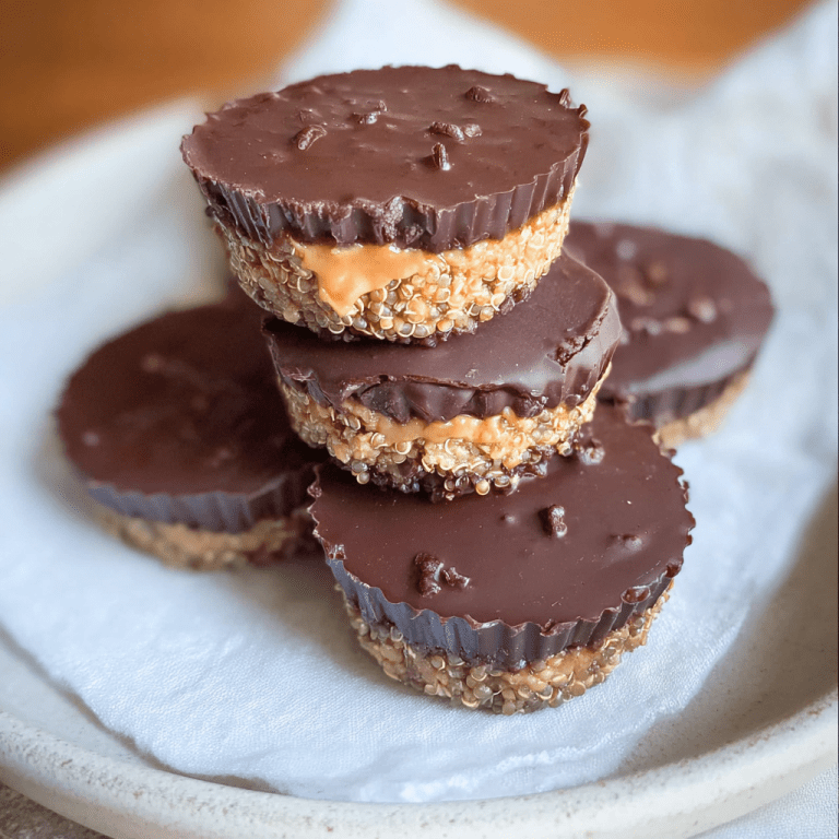 Quinoa Crunch Peanut Butter Cups (Healthy No-Bake Treat) - Snack On Meat