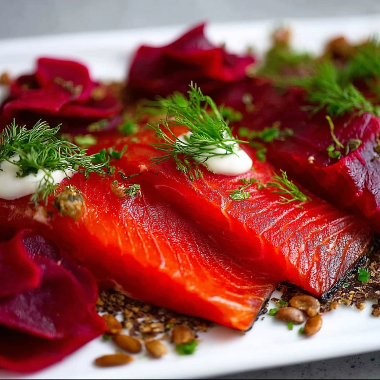 Beetroot Cured Salmon (Gin or Vodka Gravlax) - Snack On Meat