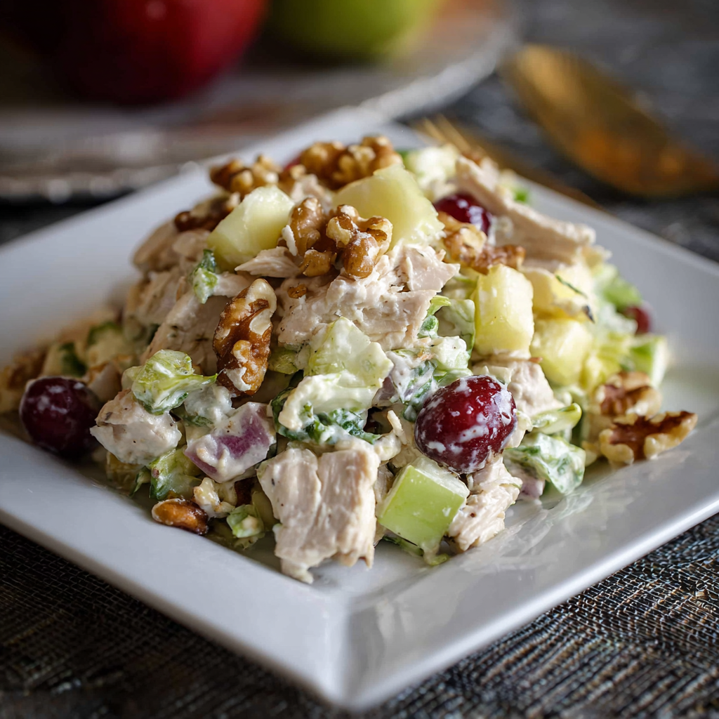 Classic Chicken Waldorf Salad - Snack On Meat