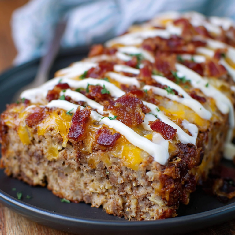 Chicken Bacon Ranch Meatloaf (Easy, Cheesy Comfort Food!) - Snack On Meat