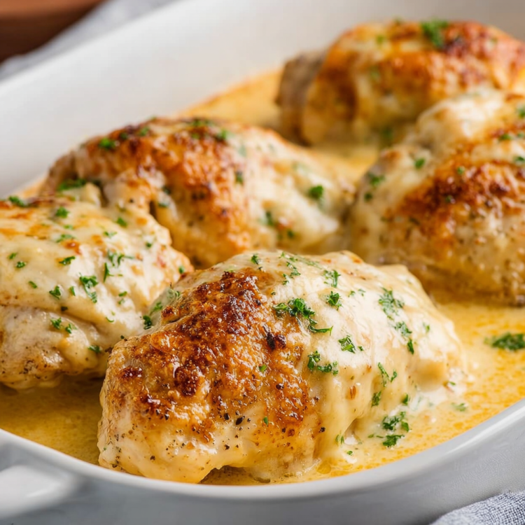 Creamy Baked Swiss Chicken (Easy & Comforting) - Snack On Meat