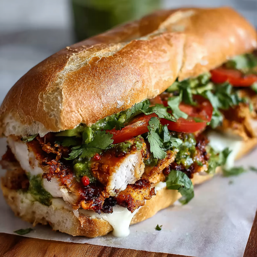 Chicken Torta Sandwich - Snack On Meat