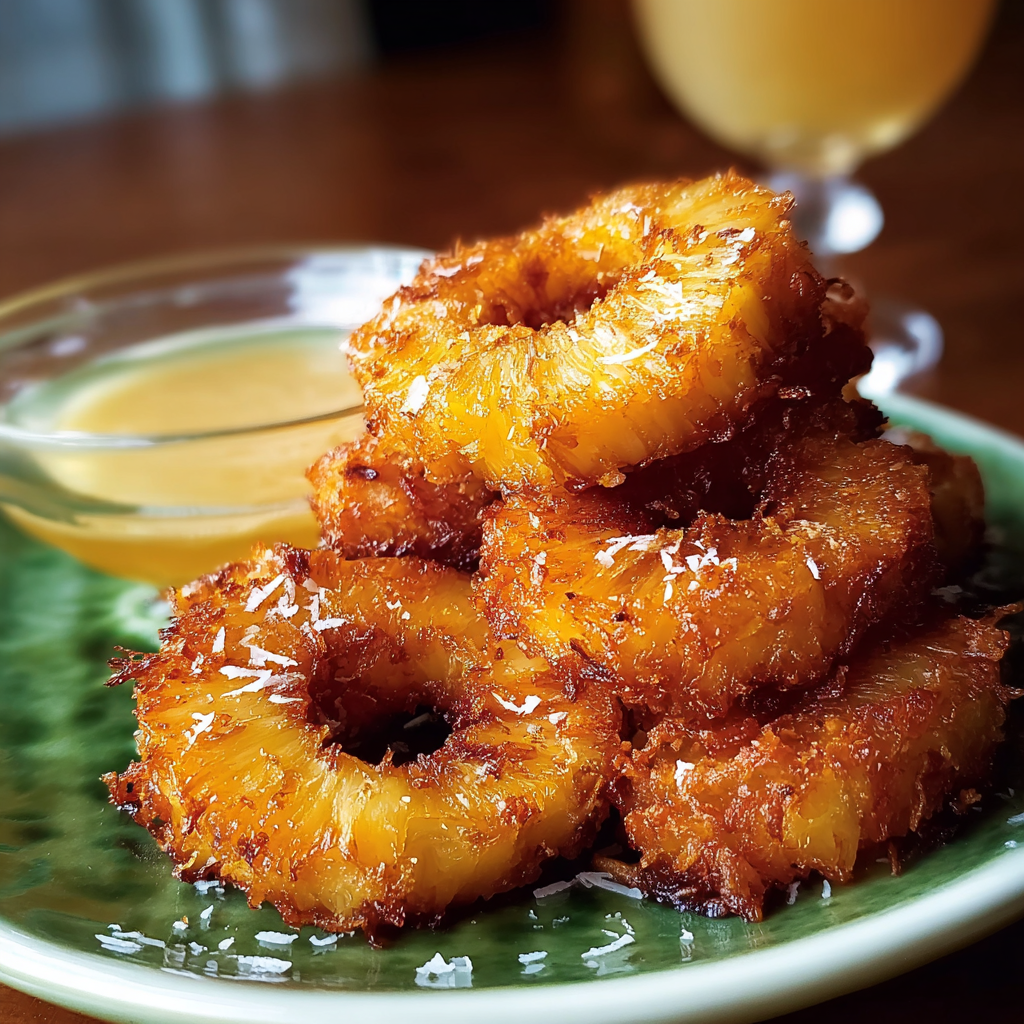 Rum-Soaked Fried Pineapple - Snack On Meat