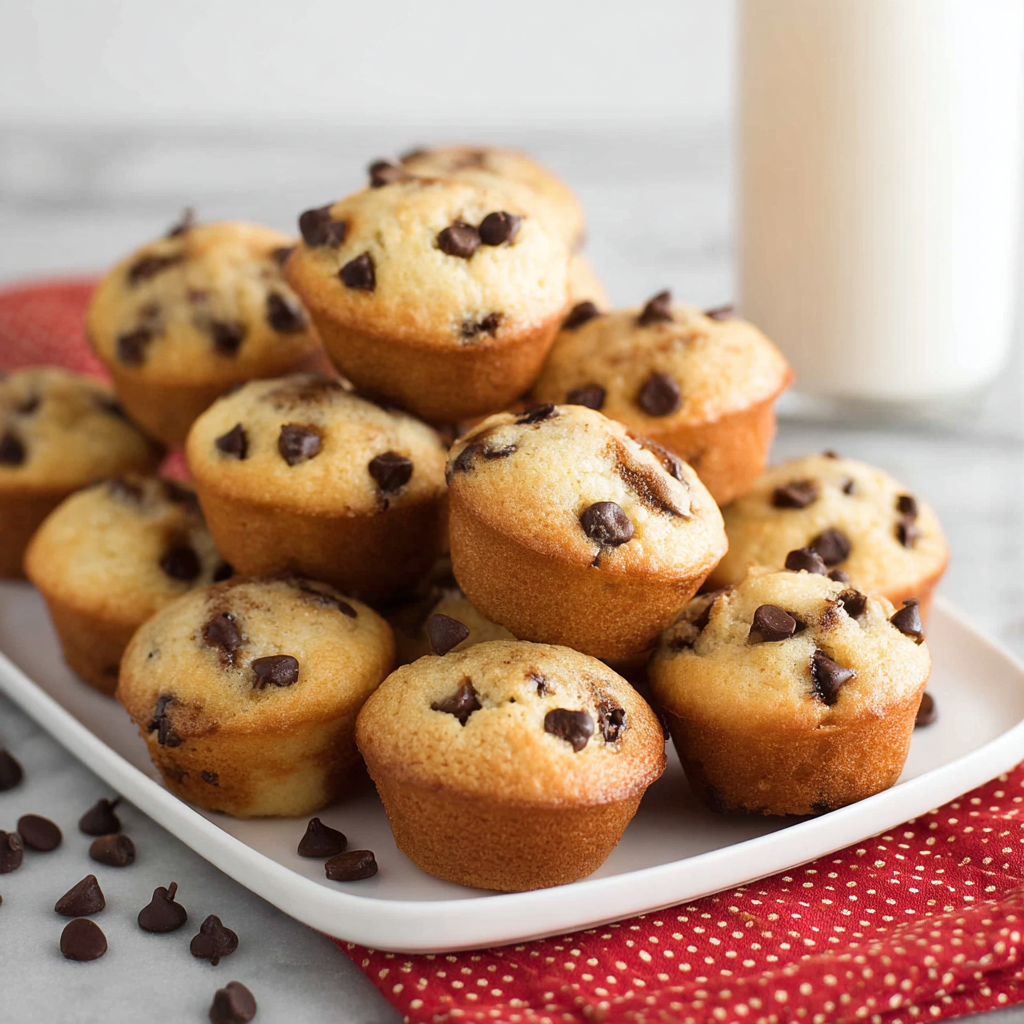 Mini Chocolate Chip Muffins - Snack On Meat
