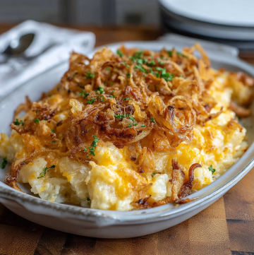 French Onion Funeral Potatoes - Snack On Meat