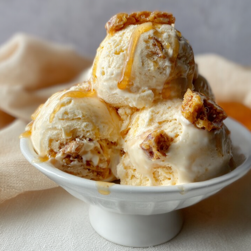 Homemade Honeycomb Ice Cream (Easy No-Churn Recipe) - Snack On Meat